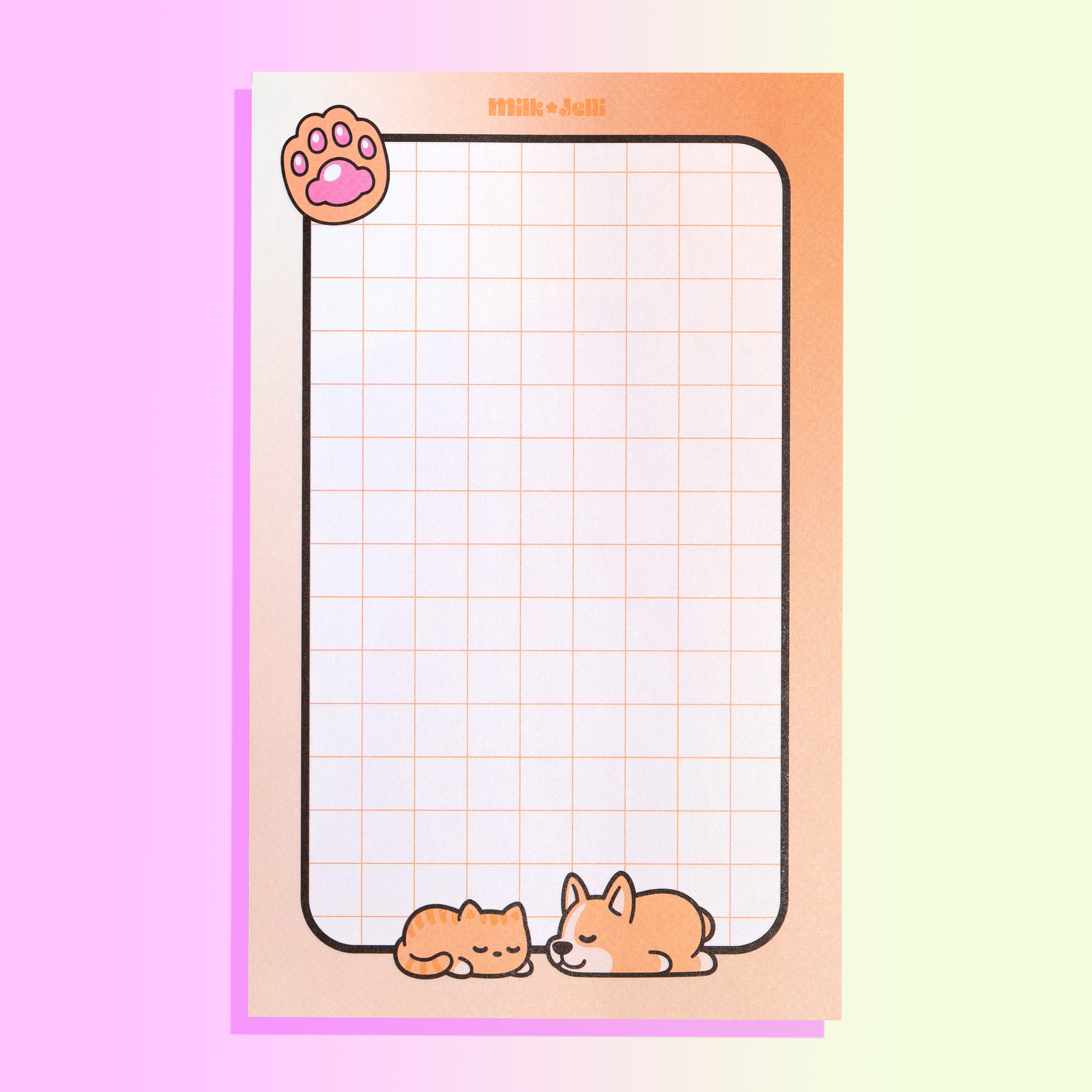 Kawaii Pets Medium Legal Notepad – Milk Jelli