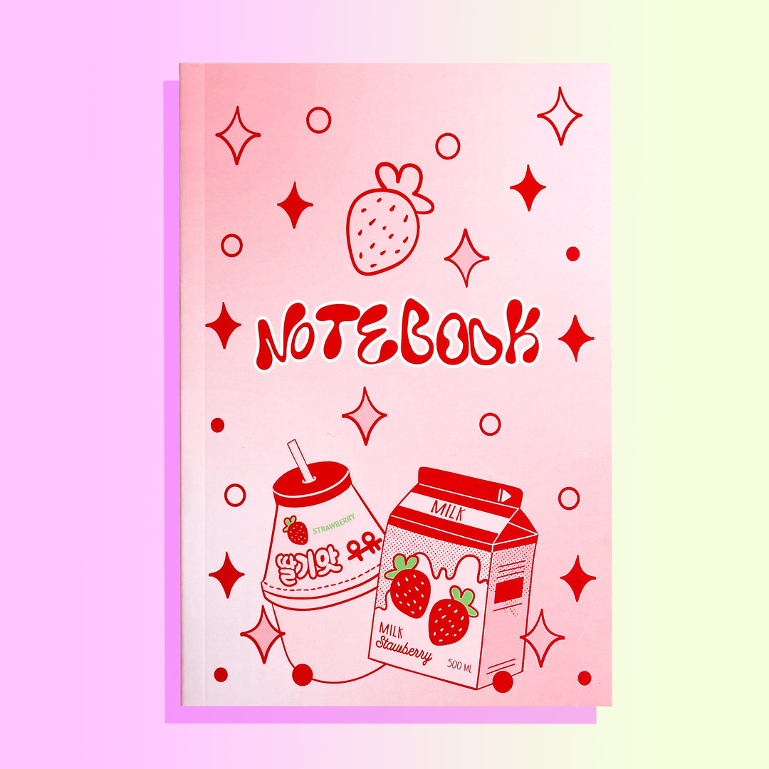 Strawberry Milk Notebook – Milk Jelli