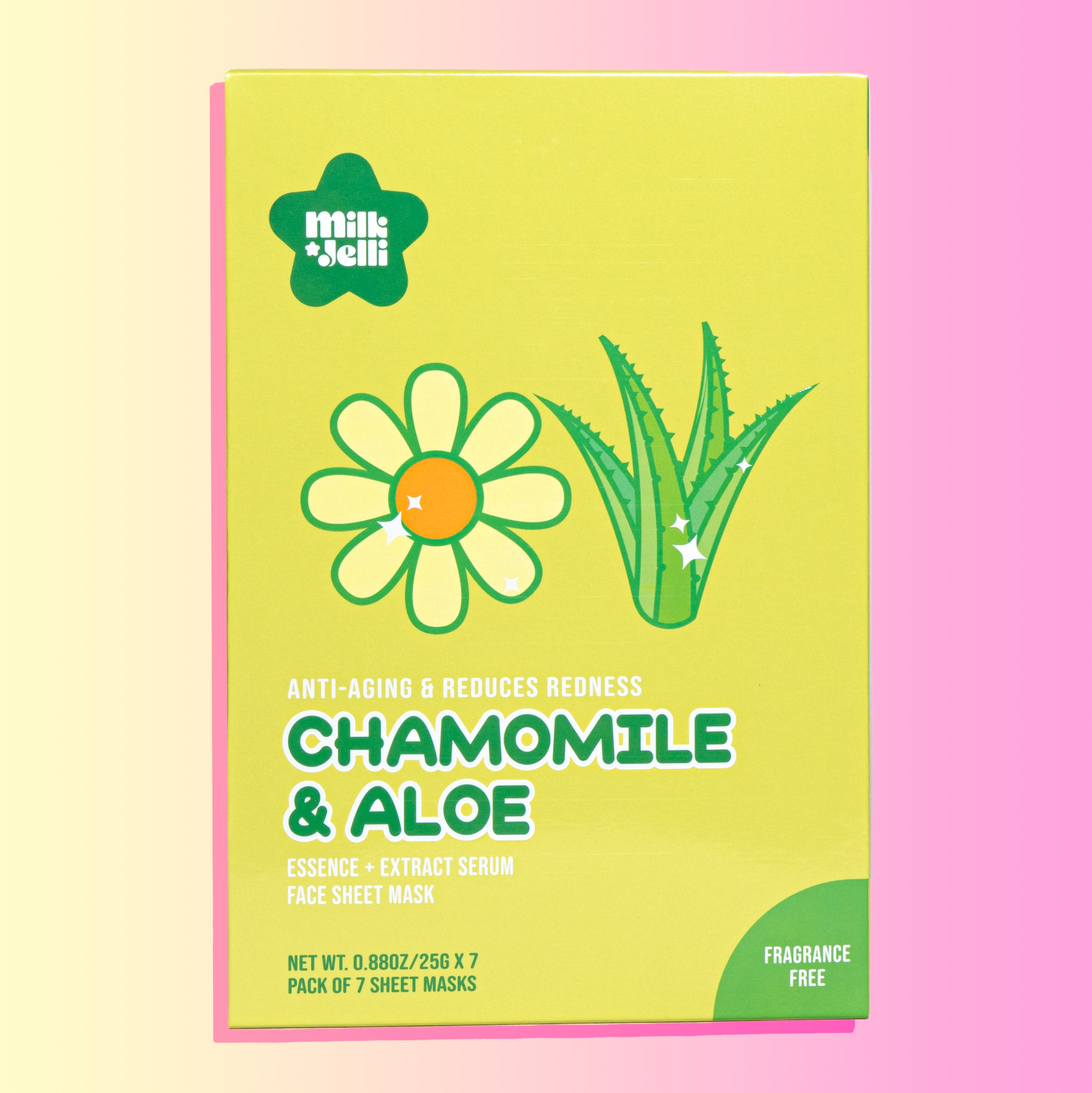 Chamomile + Aloe Face Mask Box of 7 – Milk Jelli